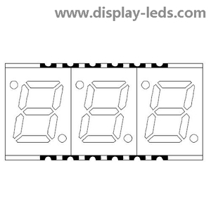 0.28 Inch three Digit 7 Segment SMD Display from China manufacturer ...